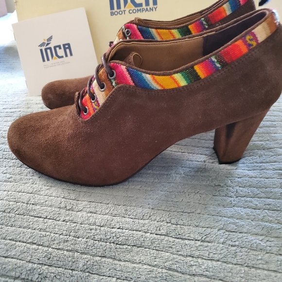 Inca | Shoes | New Inca Brown Suede Heels Womens Size 7 | Poshmark